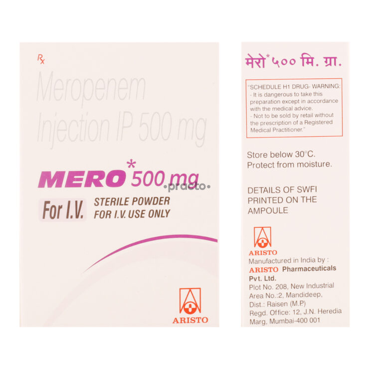 Mero 500 MG Injection - Uses, Dosage, Side Effects, Price, Composition ...