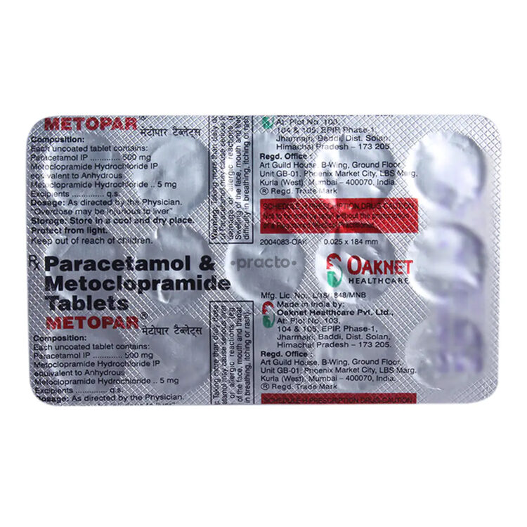 Metopar Tablet - Uses, Dosage, Side Effects, Price, Composition | Practo