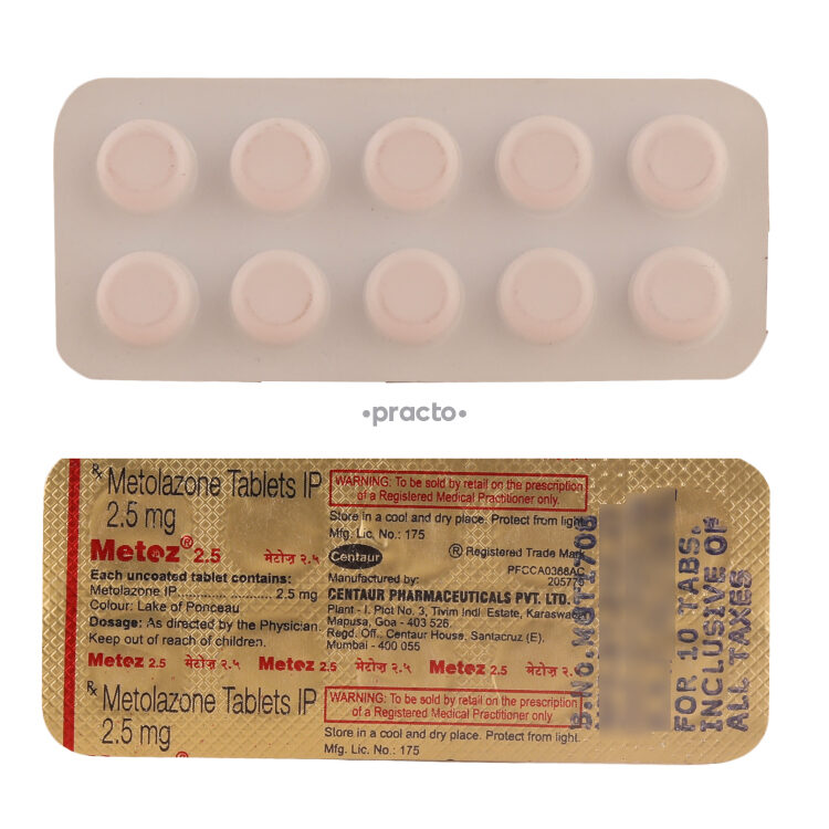 Metoz 2.5 mg Tablet - Uses, Dosage, Side Effects, Price, Composition ...