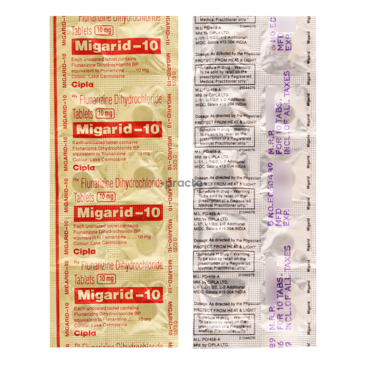 Migarid 10 MG Tablet - Uses, Dosage, Side Effects, Price, Composition ...