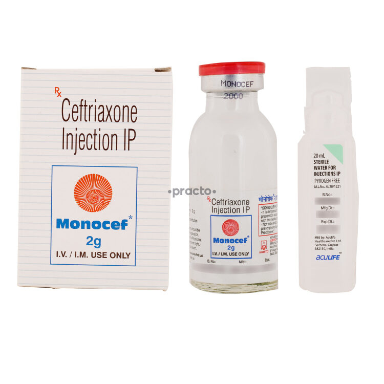 Monocef 2000 MG Injection - Uses, Dosage, Side Effects, Price ...