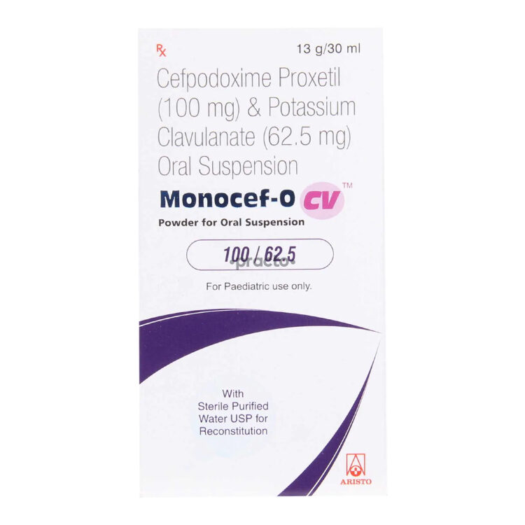 Monocef O CV (100/62.5 mg/5 ml) Dry Syrup - Uses, Dosage, Side Effects ...