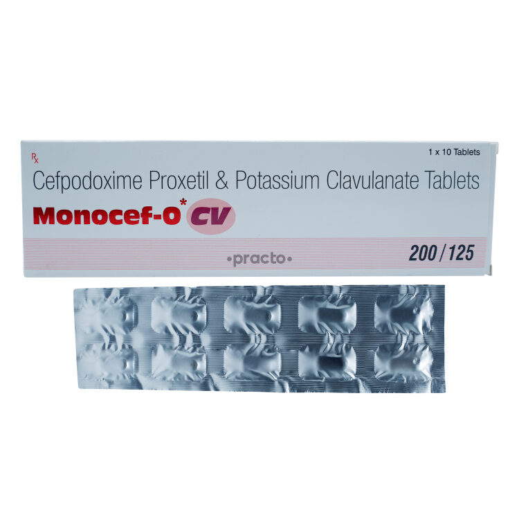 Monocef O CV (200/125 mg) Tablet - Uses, Dosage, Side Effects, Price ...