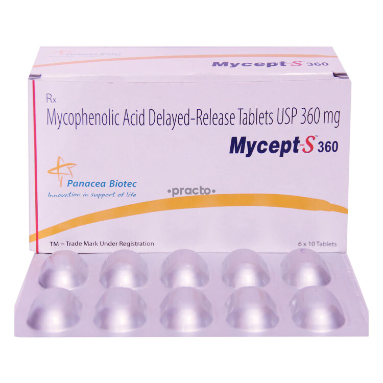 Mycept S 360 mg Delayed Release Tablet - Uses, Dosage, Side Effects ...