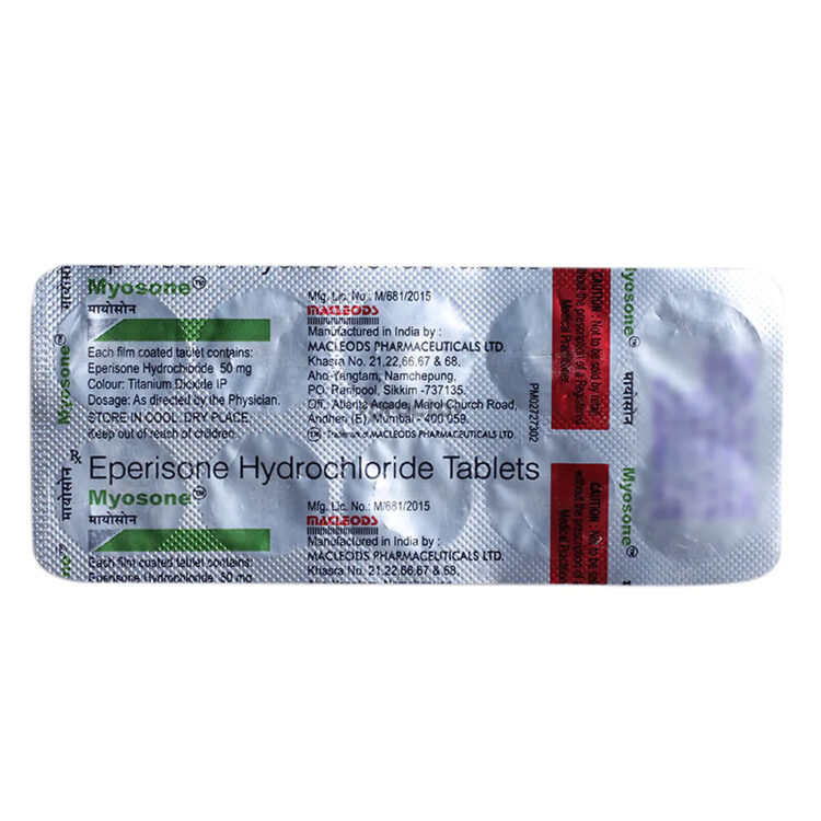 Myosone 50 mg Tablet - Uses, Dosage, Side Effects, Price, Composition ...