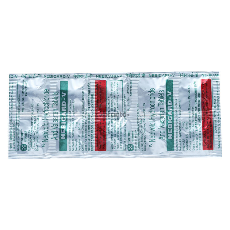 Nebicard V Tablet - Uses, Dosage, Side Effects, Price, Composition | Practo