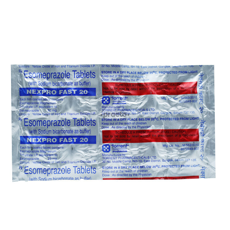 Nexpro Fast 20 Tablet - Uses, Dosage, Side Effects, Price, Composition ...
