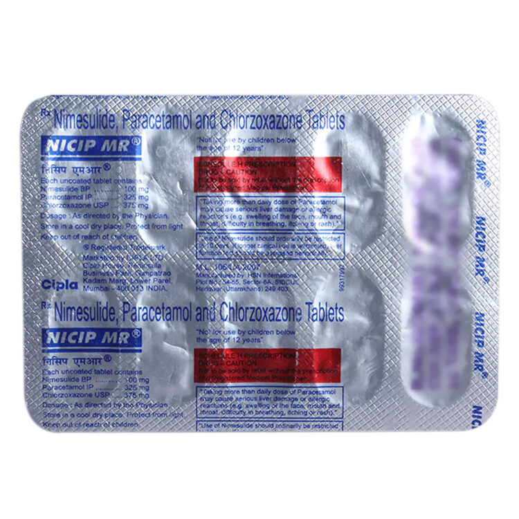 Nicip MR Tablet - Uses, Dosage, Side Effects, Price, Composition | Practo