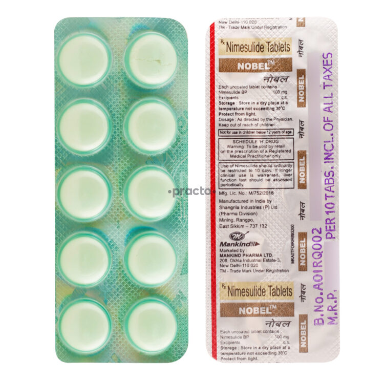 Nobel 100 MG Tablet MD - Uses, Dosage, Side Effects, Price, Composition ...