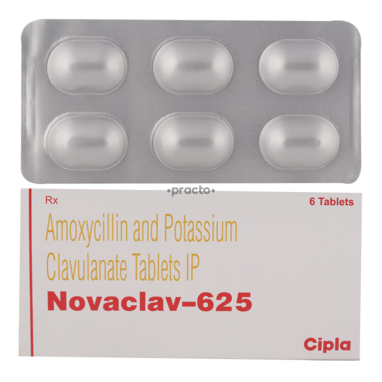 Novaclav (500/125 mg) Tablet - Uses, Dosage, Side Effects, Price ...