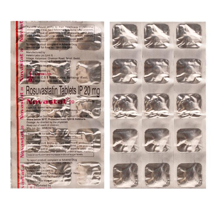 Novastat 20 MG Tablet - Uses, Dosage, Side Effects, Price, Composition ...