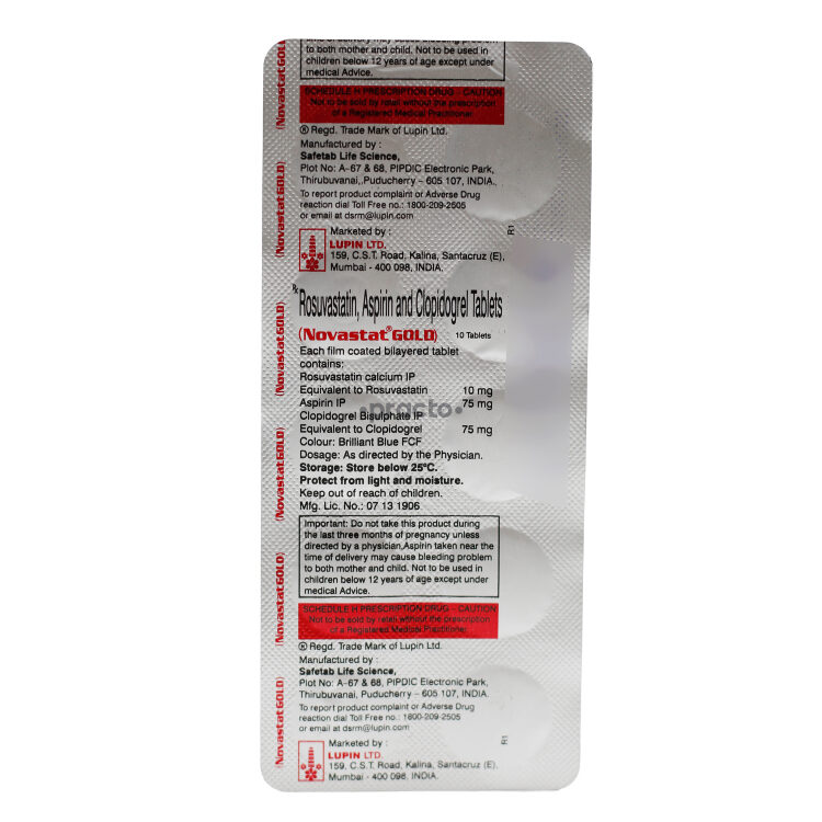 Novastat Gold Tablet - Uses, Dosage, Side Effects, Price, Composition ...