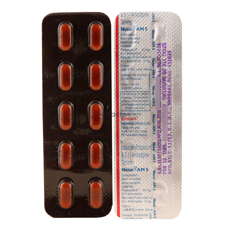 Nusar AM (5/50 mg) Tablet - Uses, Dosage, Side Effects, Price ...