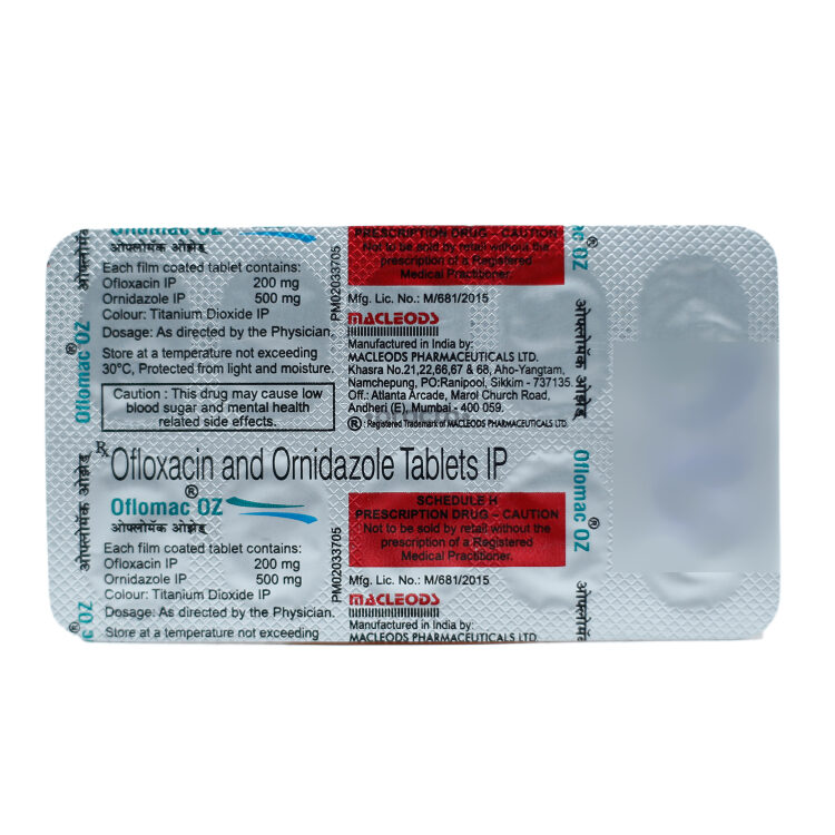 Oflomac OZ Tablet - Uses, Dosage, Side Effects, Price, Composition | Practo
