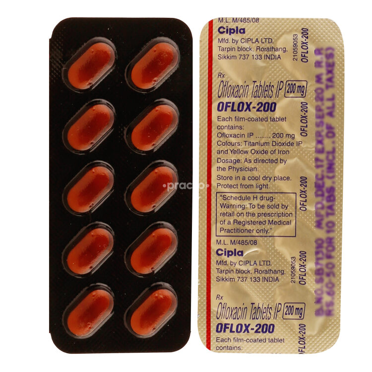 Oflox 200 MG Tablet - Uses, Dosage, Side Effects, Price, Composition ...
