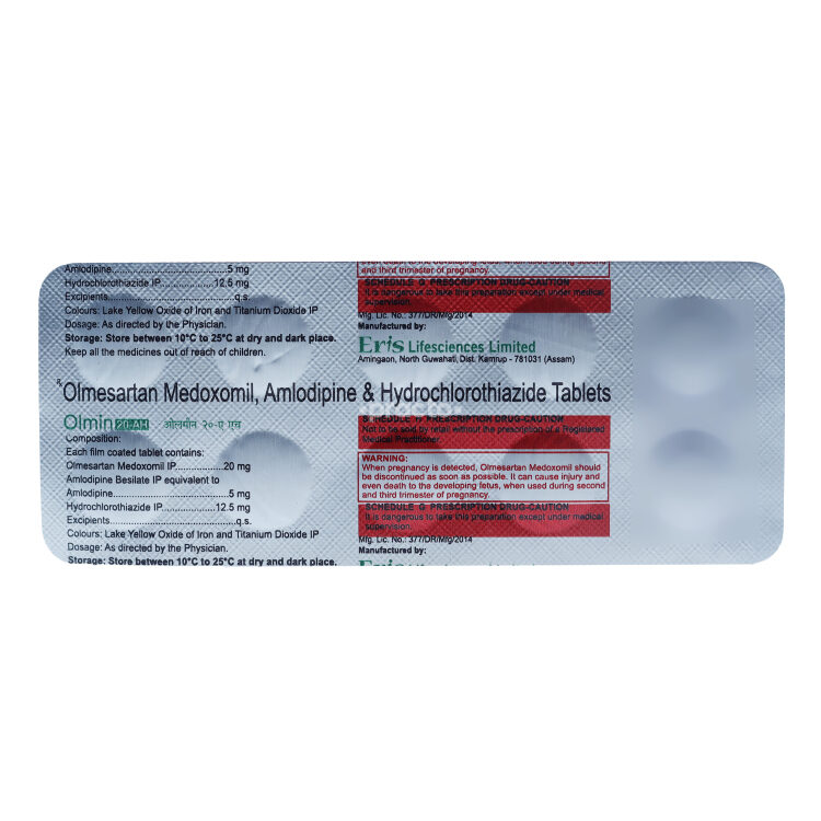 Olmin 20-AH Tablet - Uses, Dosage, Side Effects, Price, Composition ...