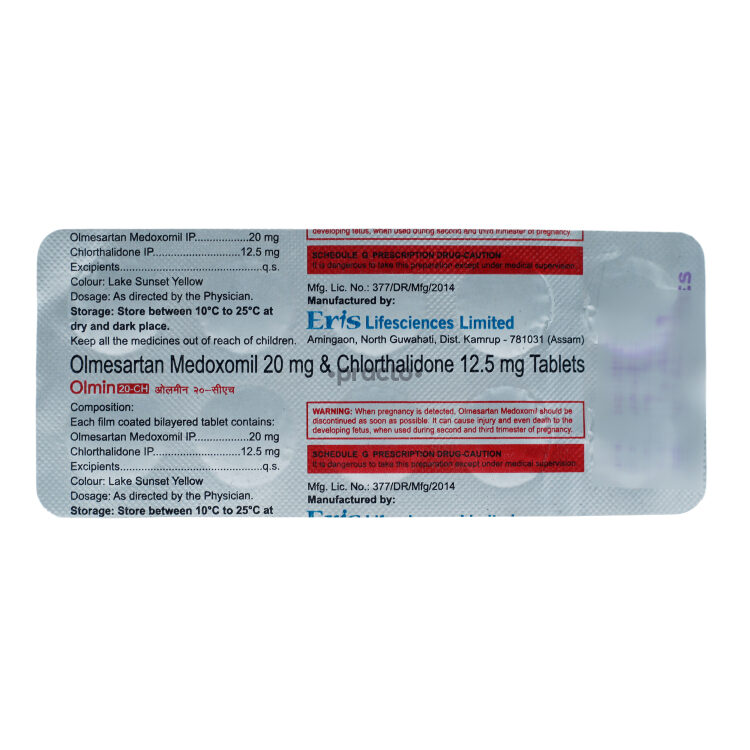 Olmin 20-CH Tablet - Uses, Dosage, Side Effects, Price, Composition ...