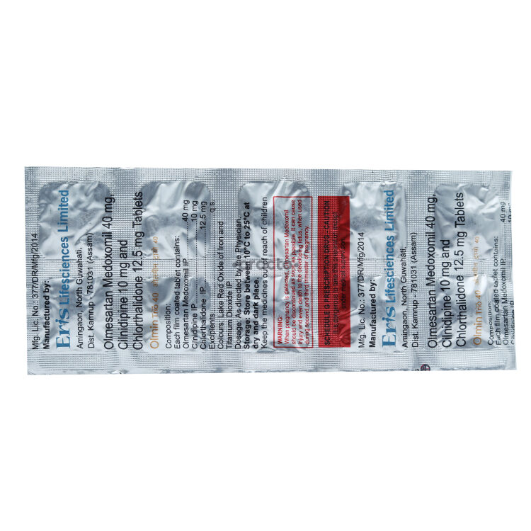 Olmin Trio 40 Tablet - Uses, Dosage, Side Effects, Price, Composition ...