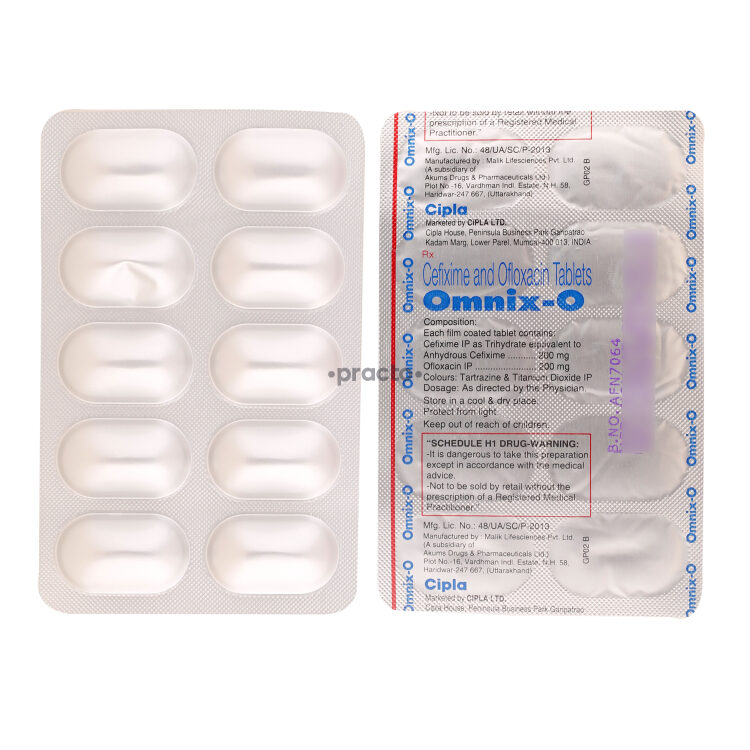Omnix O (200/200 mg) Tablet - Uses, Dosage, Side Effects, Price ...