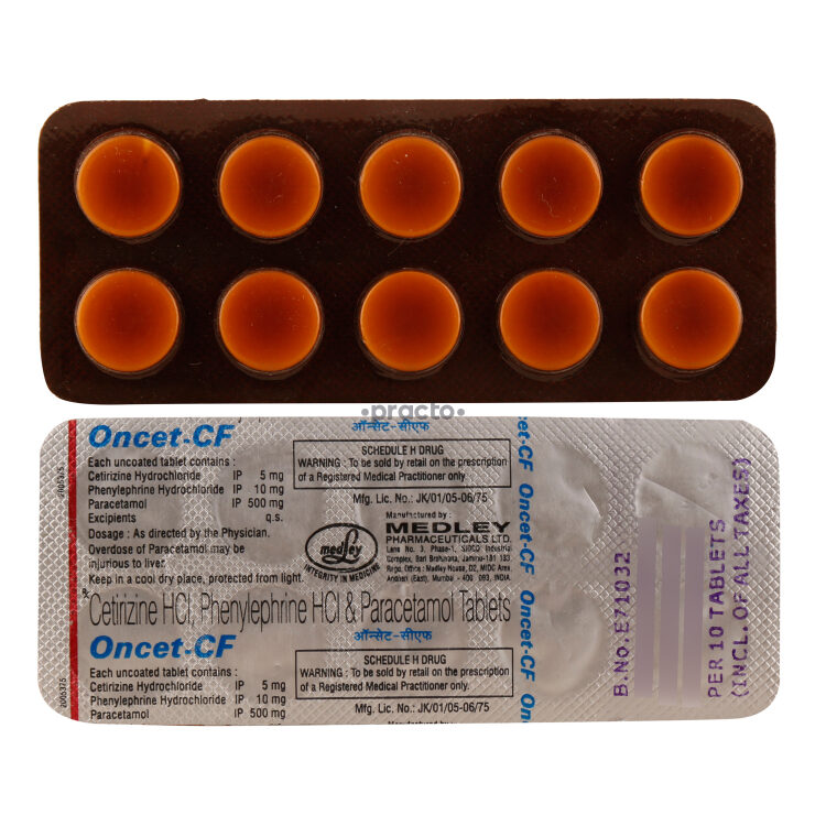 Oncet-CF Tablet - Uses, Dosage, Side Effects, Price, Composition | Practo