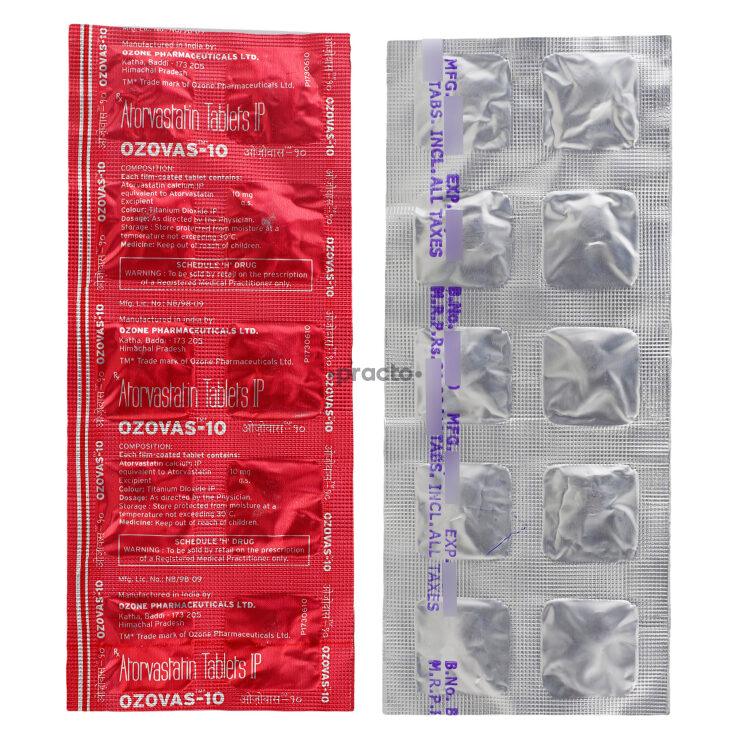 Ozovas 10 MG Tablet - Uses, Dosage, Side Effects, Price, Composition ...