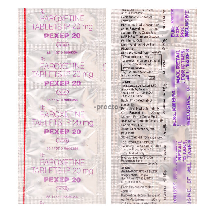 Pexep 20 MG Tablet - Uses, Dosage, Side Effects, Price, Composition ...