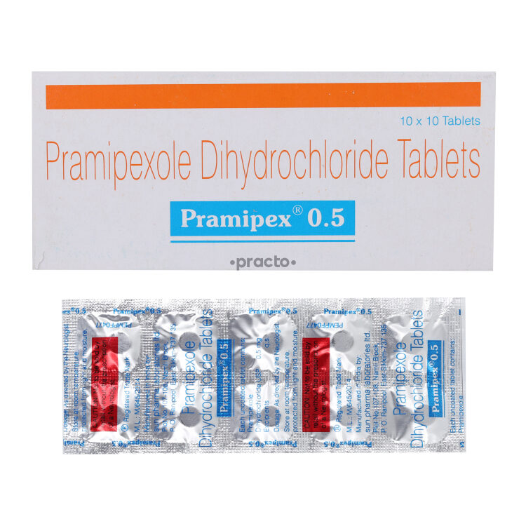 Pramipex 0.5 Tablet - Uses, Dosage, Side Effects, Price, Composition ...