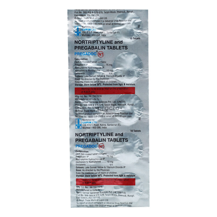 Pregadoc NT Tablet - Uses, Dosage, Side Effects, Price, Composition ...