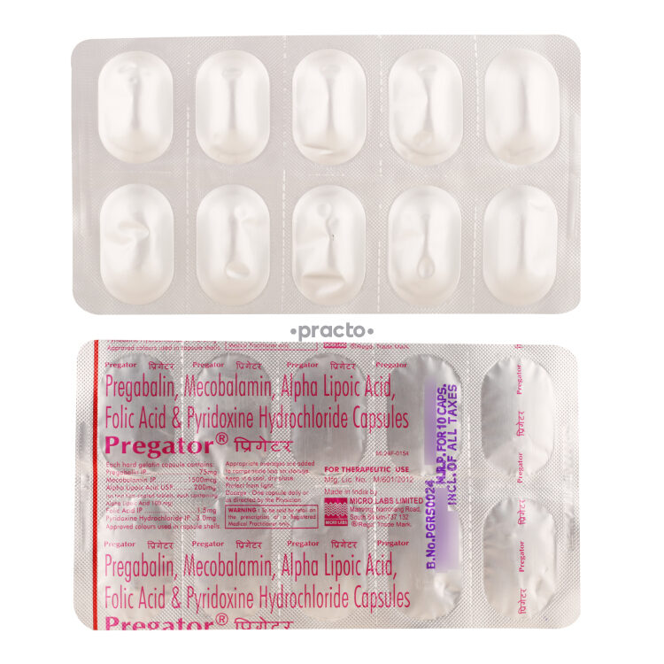 Pregator Capsule - Uses, Dosage, Side Effects, Price, Composition | Practo