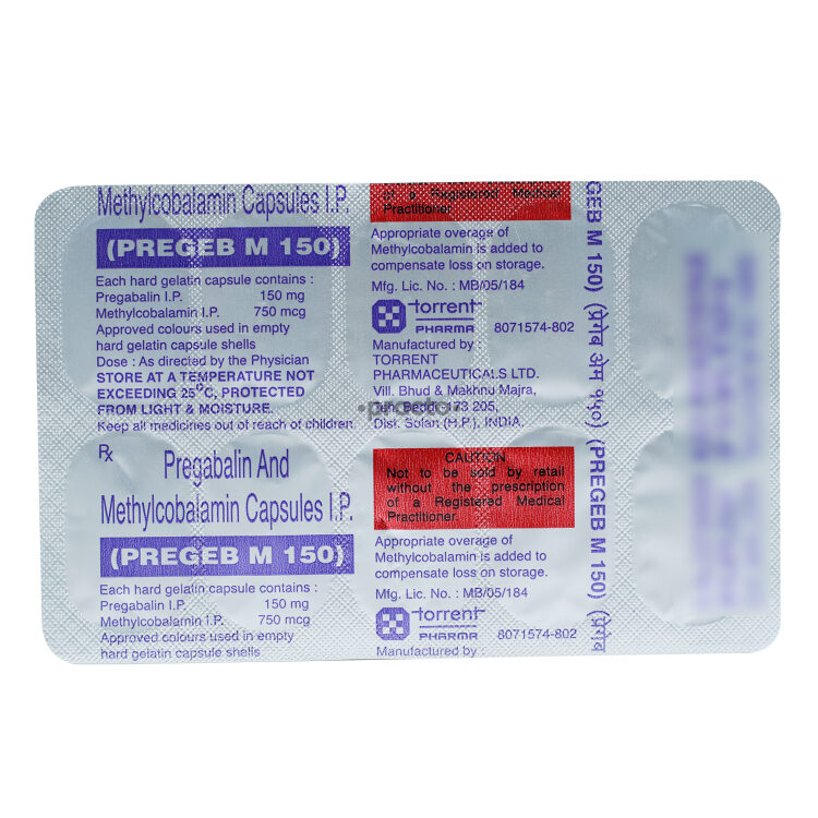 Pregeb M 150 Capsule - Uses, Dosage, Side Effects, Price, Composition ...