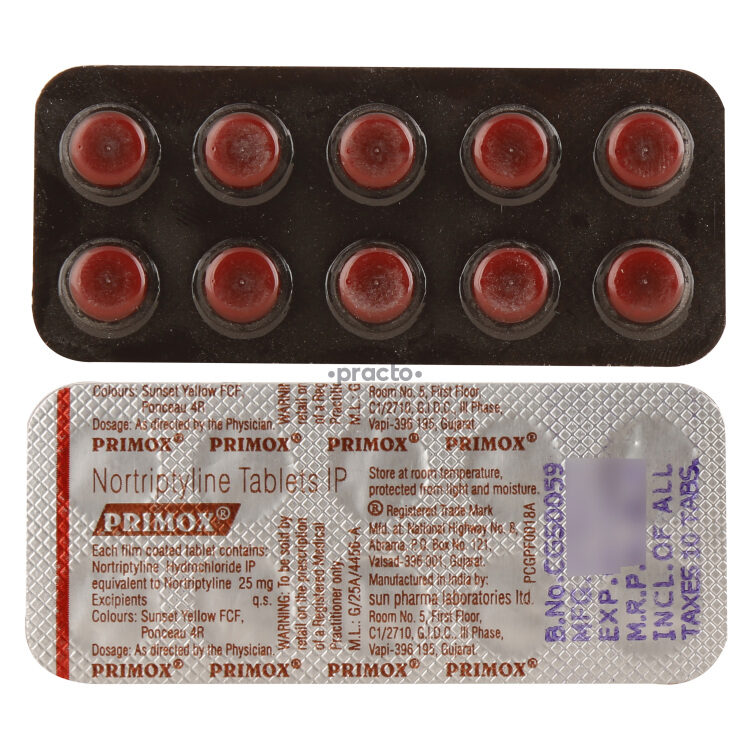 Primox 25 mg Tablet - Uses, Dosage, Side Effects, Price, Composition ...