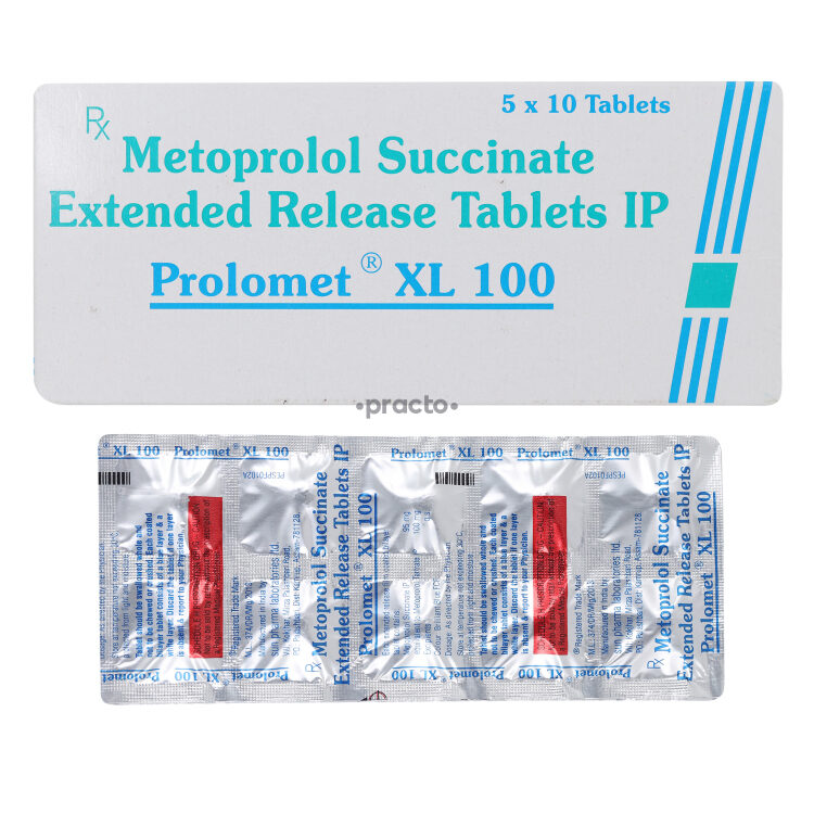 Prolomet Xl 100 MG Tablet XL - Uses, Dosage, Side Effects, Price ...