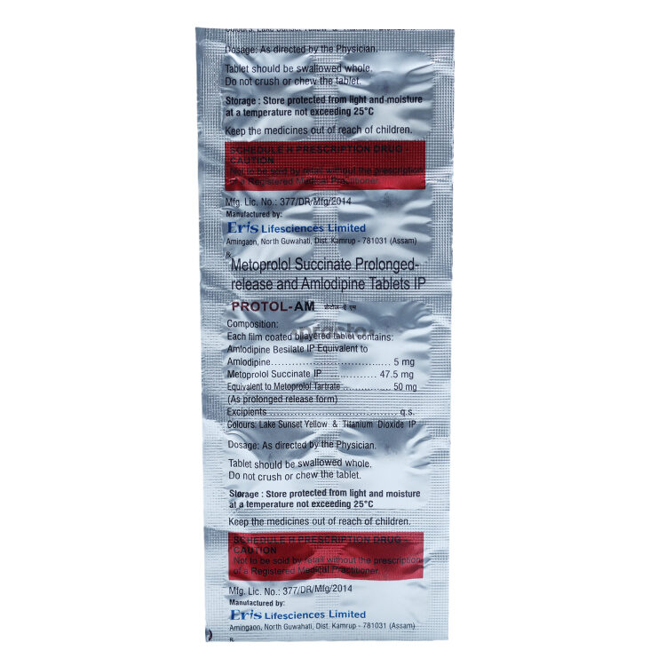 Protol Am (5/50 mg) Tablet - Uses, Dosage, Side Effects, Price ...