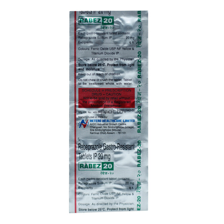 Rabez 20 MG Tablet - Uses, Dosage, Side Effects, Price, Composition ...
