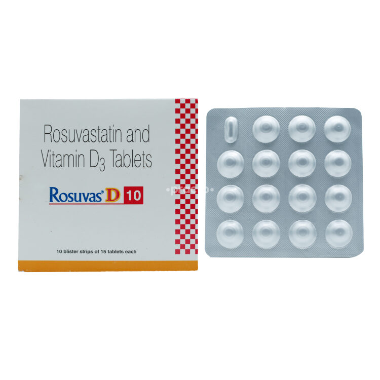 Rosuvas D 10 Tablet - Uses, Dosage, Side Effects, Price, Composition ...