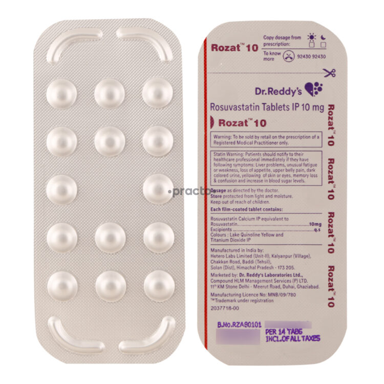 Rozat 10 Tablet - Uses, Dosage, Side Effects, Price, Composition | Practo