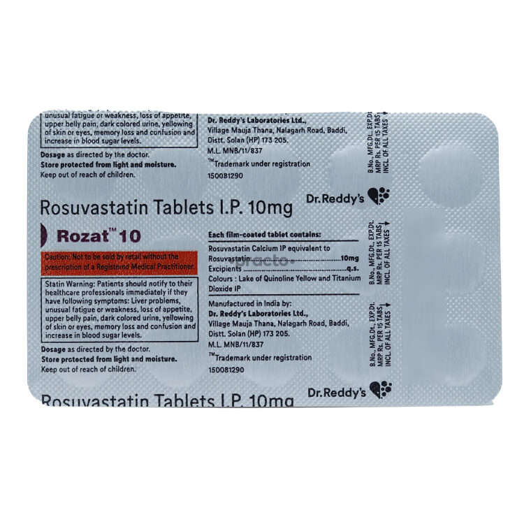 Rozat 10 Tablet - Uses, Dosage, Side Effects, Price, Composition | Practo