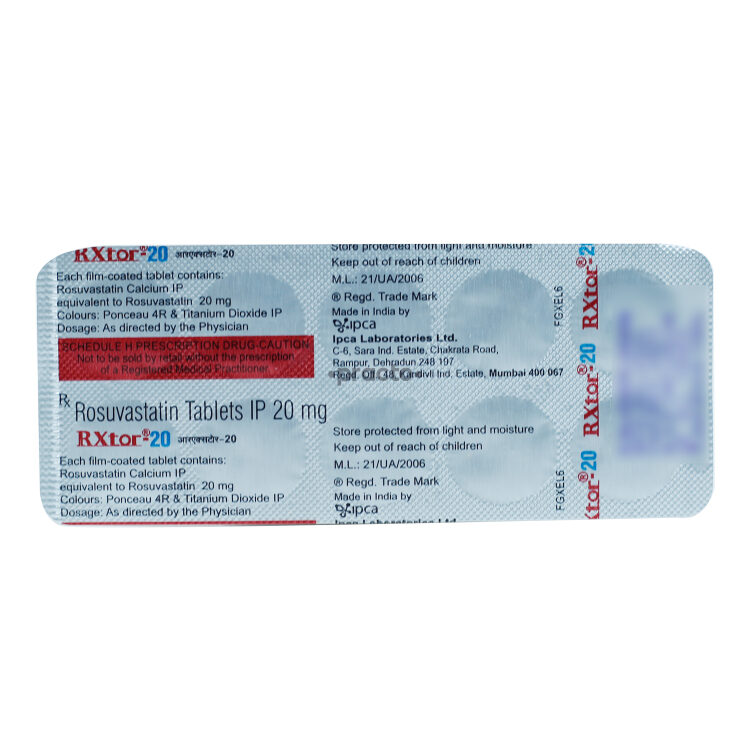 Rxtor 20 MG Tablet - Uses, Dosage, Side Effects, Price, Composition ...
