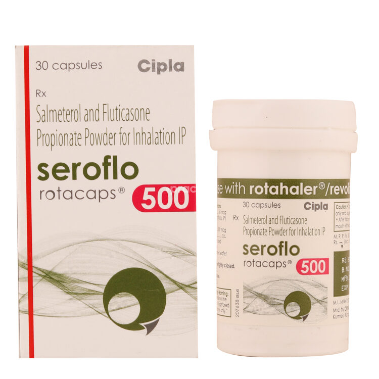 Seroflo 500 Rotacaps - Uses, Dosage, Side Effects, Price, Composition ...