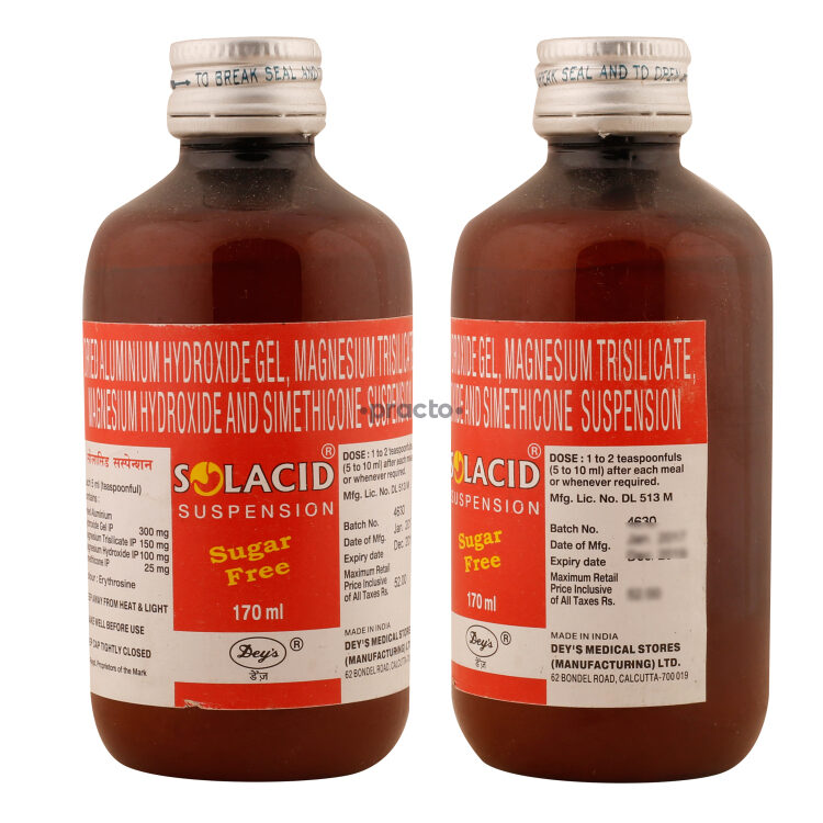 Solacid Suspension - Uses, Dosage, Side Effects, Price, Composition ...