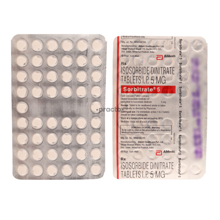 Sorbitrate 5 MG Tablet - Uses, Dosage, Side Effects, Price, Composition ...