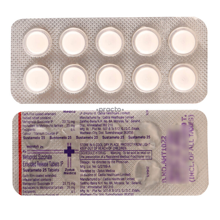 Sustameto 25 MG Tablet - Uses, Dosage, Side Effects, Price, Composition ...