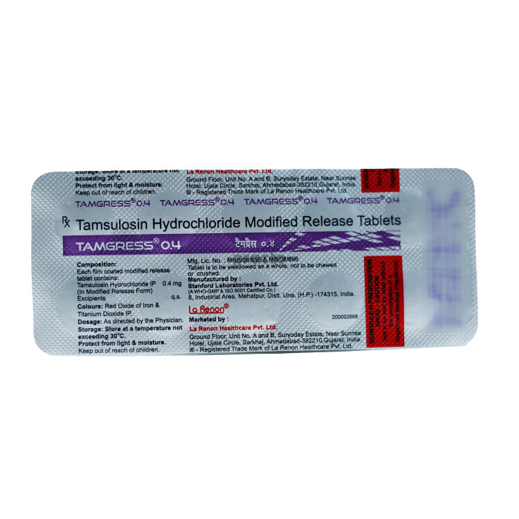 Tamgress 0.4 mg Tablet - Uses, Dosage, Side Effects, Price, Composition ...