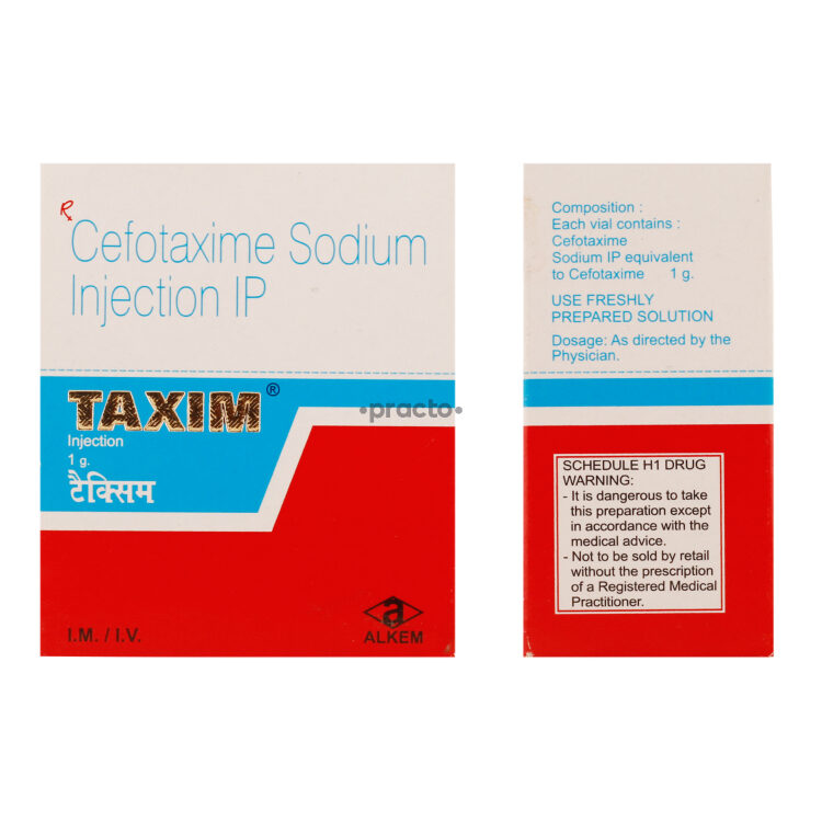 Taxim 1000 MG Injection - Uses, Dosage, Side Effects, Price ...