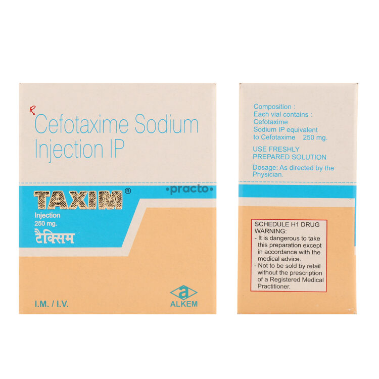 Taxim 250 MG Injection - Uses, Dosage, Side Effects, Price, Composition ...