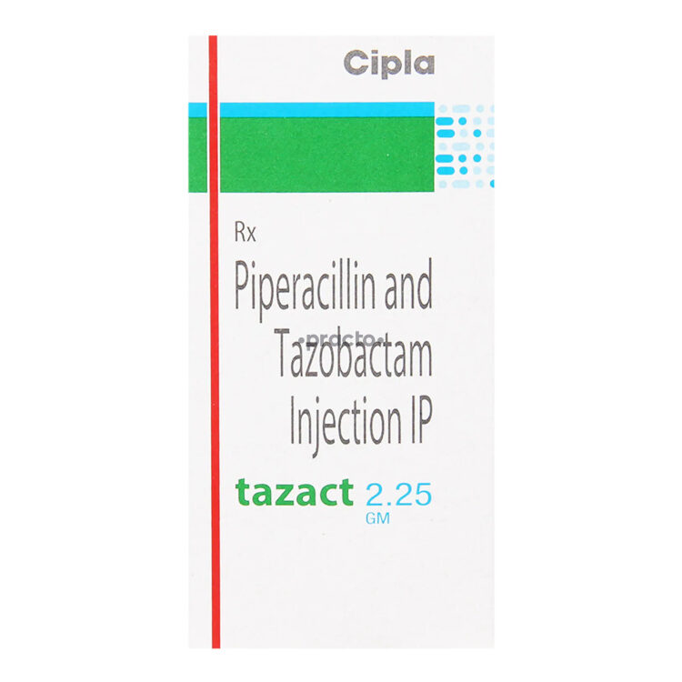 Tazact 2.25 g Injection - Uses, Dosage, Side Effects, Price ...