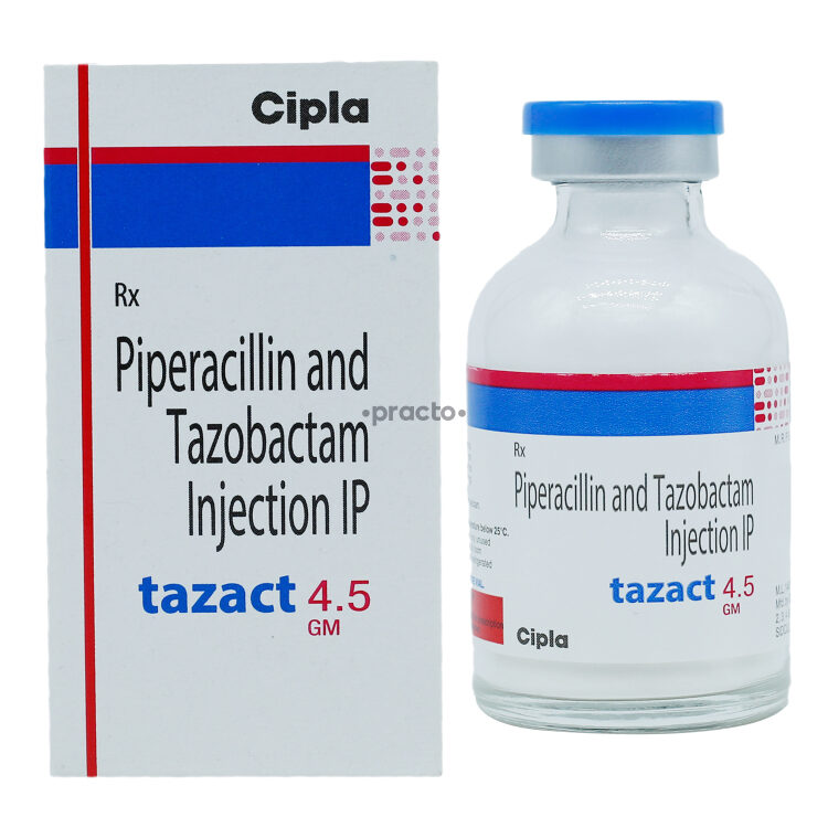 Tazact 4.5 g Injection - Uses, Dosage, Side Effects, Price, Composition ...