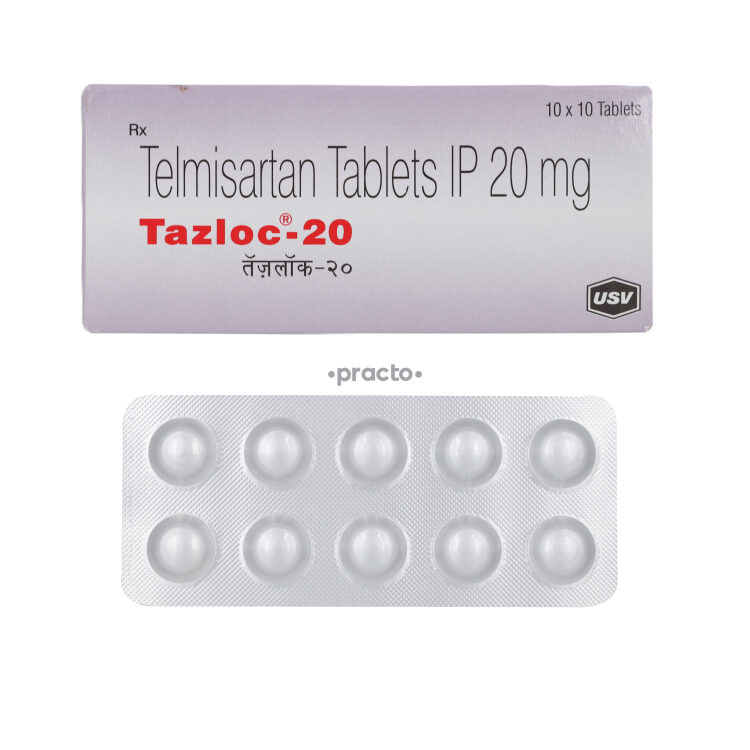 Tazloc 20 MG Tablet - Uses, Dosage, Side Effects, Price, Composition ...