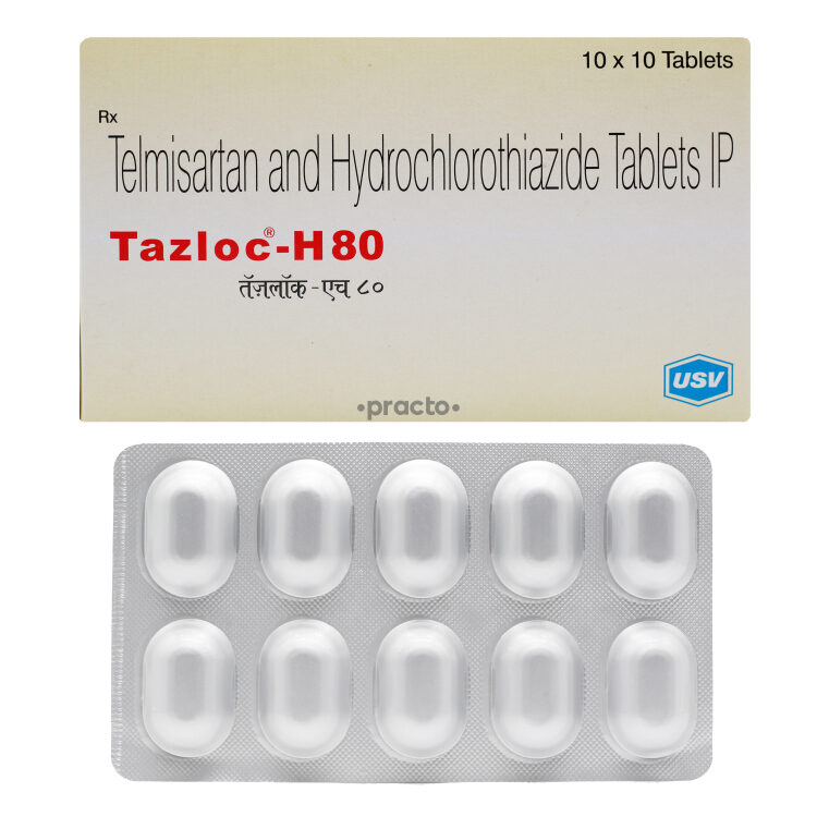 Tazloc-H 80 Tablet - Uses, Dosage, Side Effects, Price, Composition ...