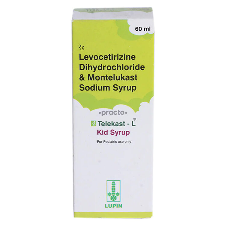 Telekast L Kid (2.5/4 mg) Syrup - Uses, Dosage, Side Effects, Price ...